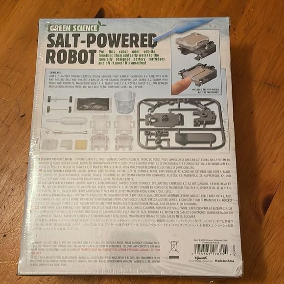 green science | Toys | New In Box Green Science Salt Powered Robot Kit ...